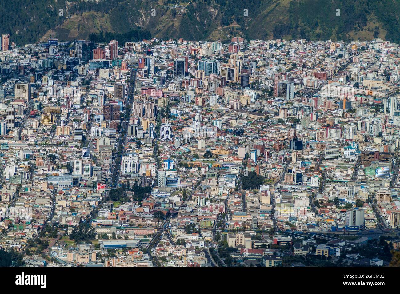 Aerial view of Quito, Ecuador Stock Photo - Alamy