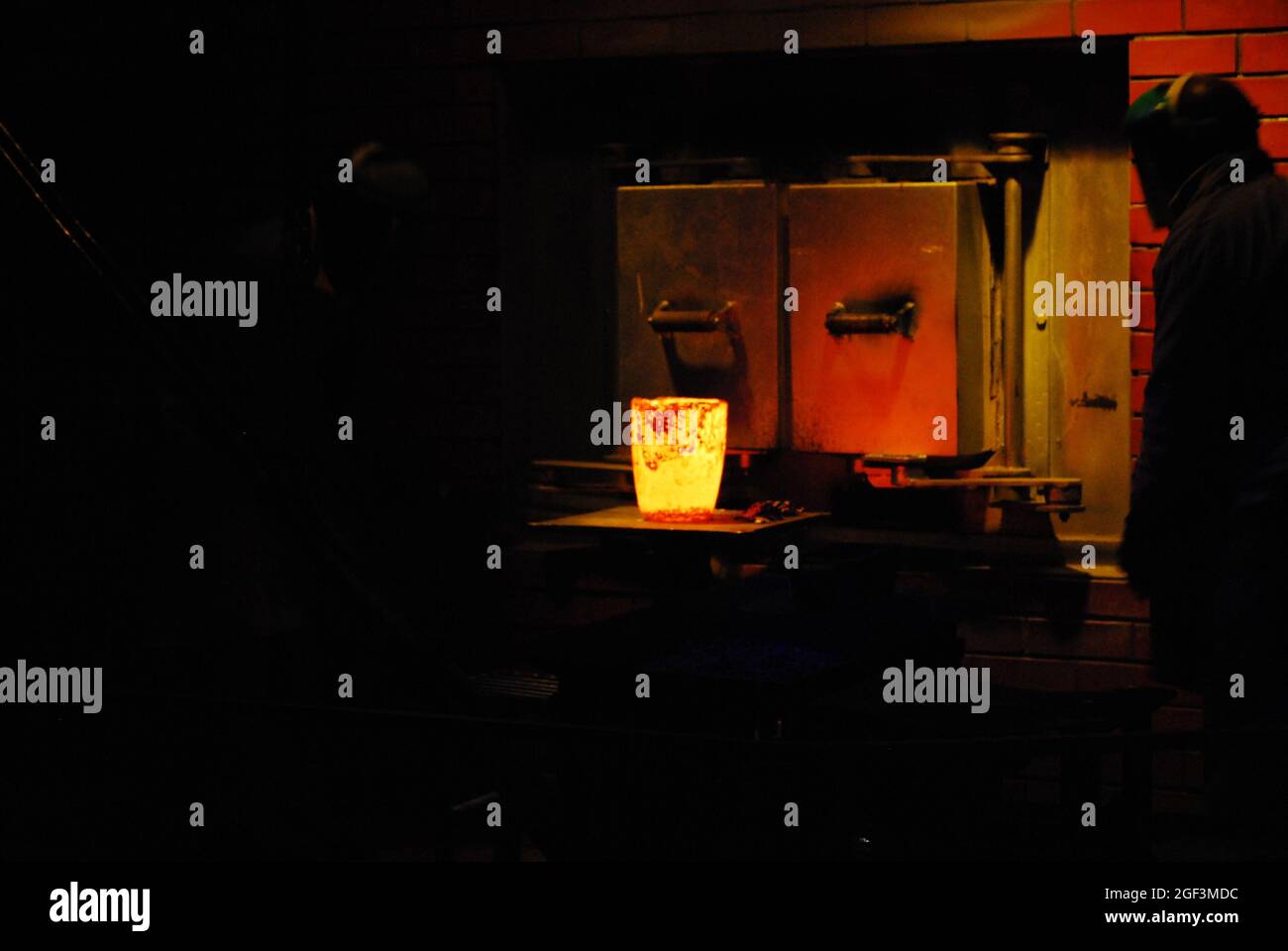 Red crucible and furnace Stock Photo - Alamy