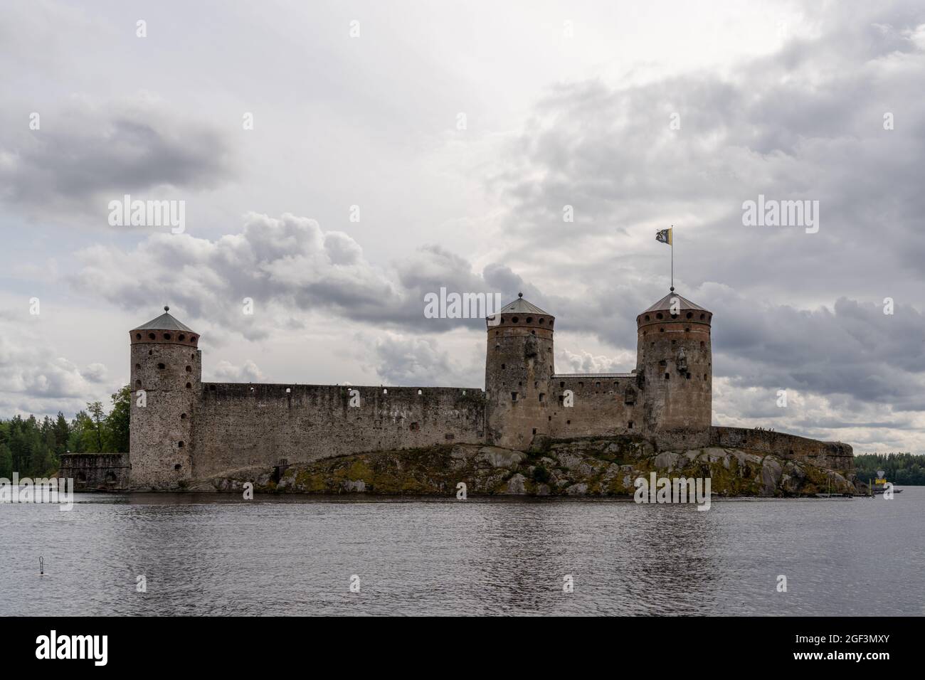 Olavinlinna Castle Water Castle Savonlinna High Resolution Stock ...