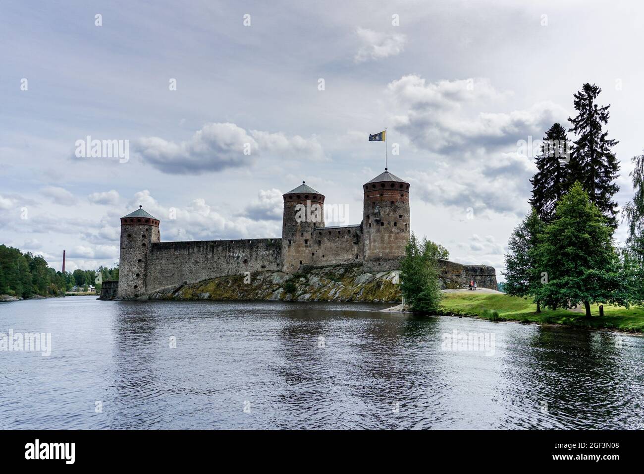 Olavinlinna Castle Water Castle Savonlinna High Resolution Stock ...