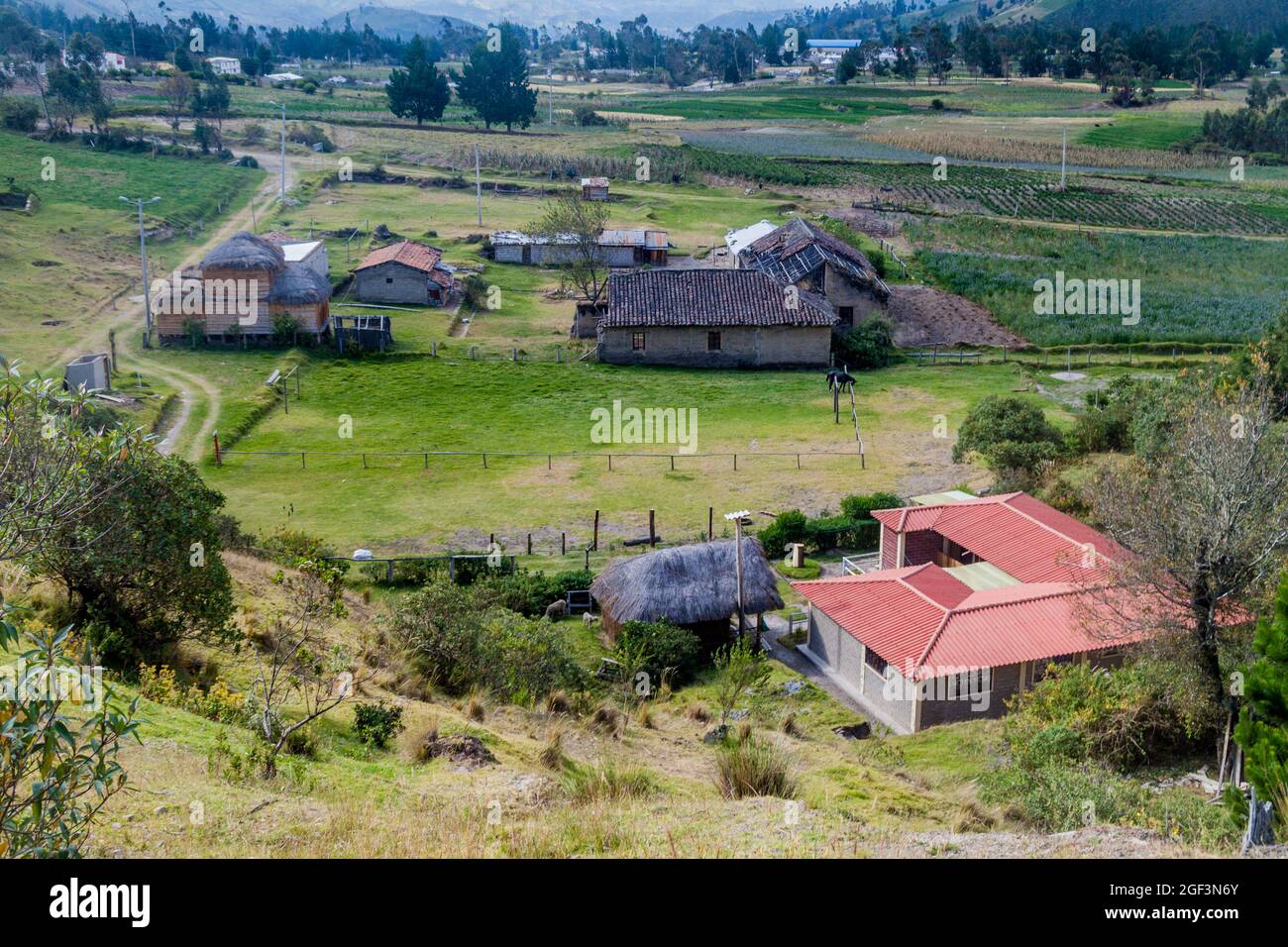 Small farm near Quilotoa crater in Ecuador Stock Photo - Alamy
