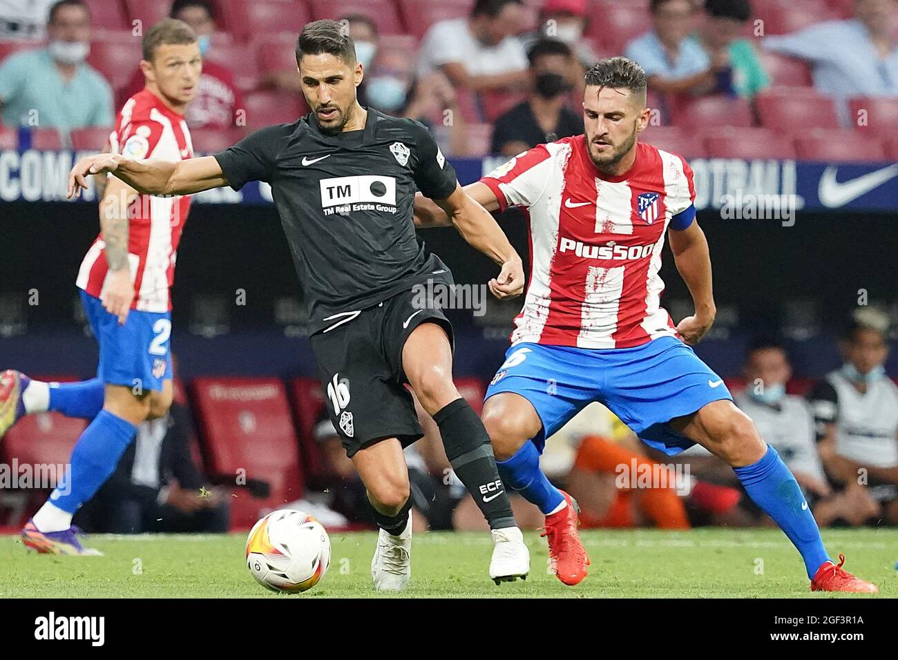 Atletico de Madrid's Koke Resurreccion (r) and Elche CF's Fidel Chaves ...