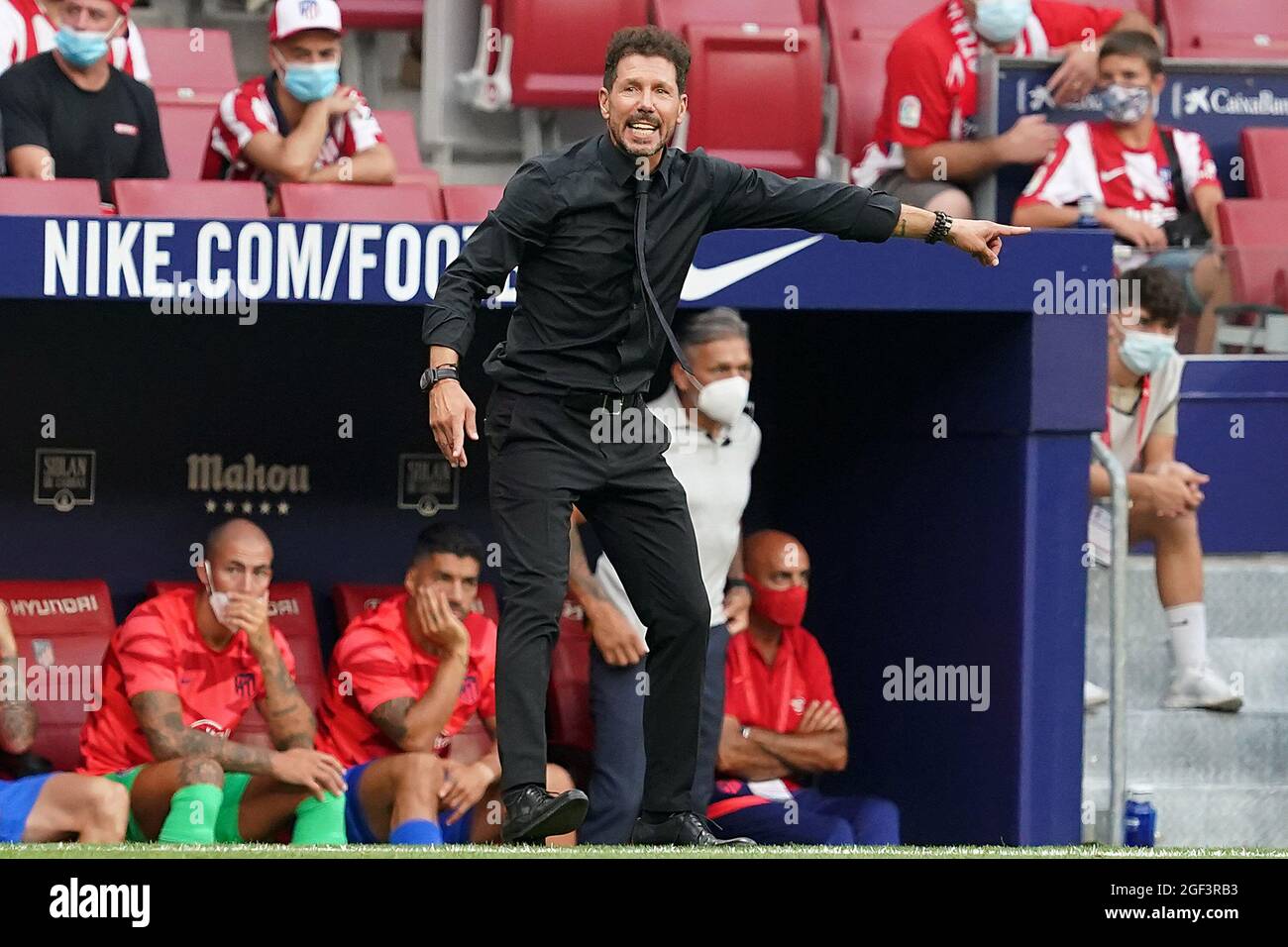 Atletico de Madrid's coach Diego Pablo Cholo Simeone during La Liga ...