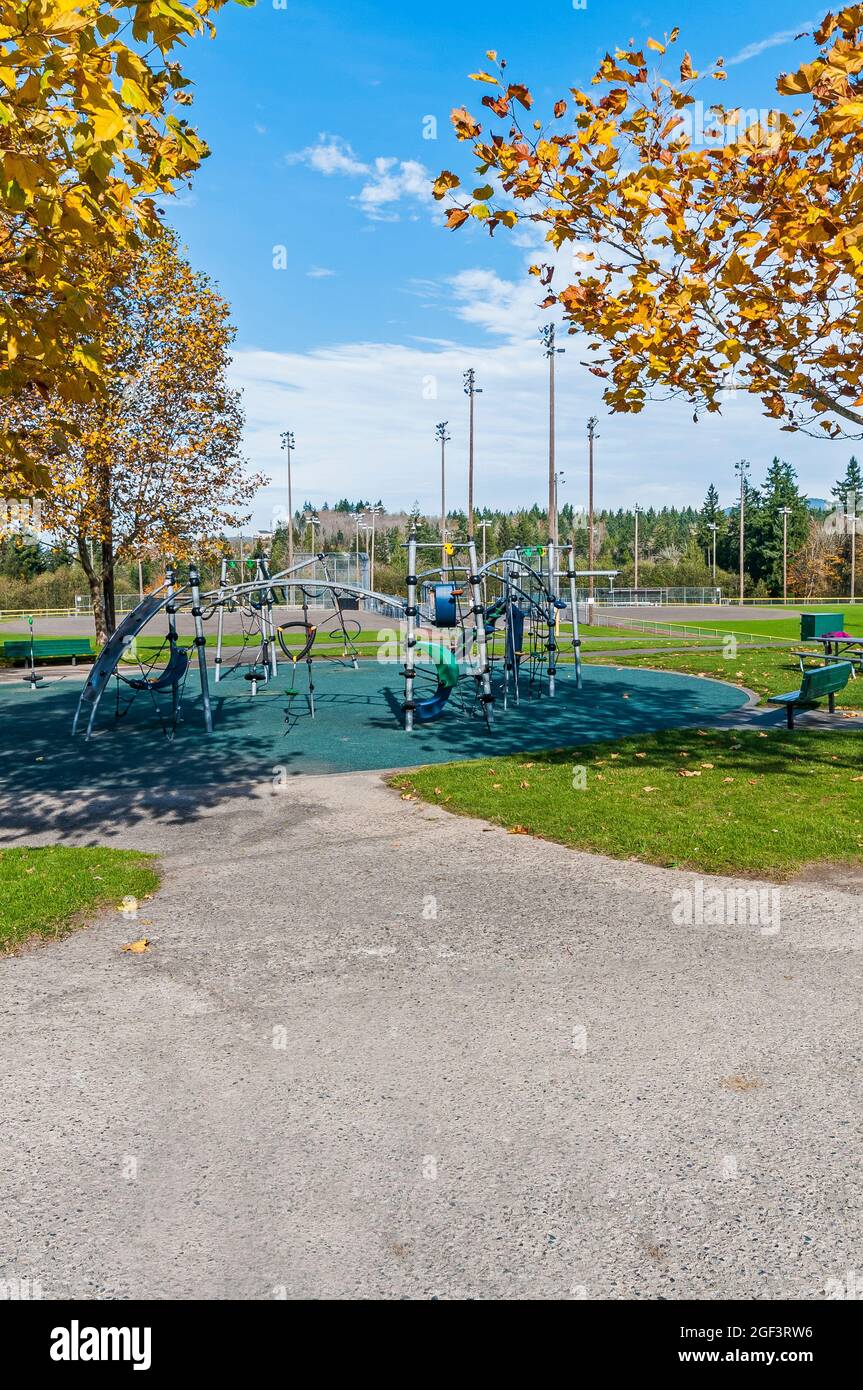 A playground in Petrovitsky Park near Renton, Washington Stock Photo ...
