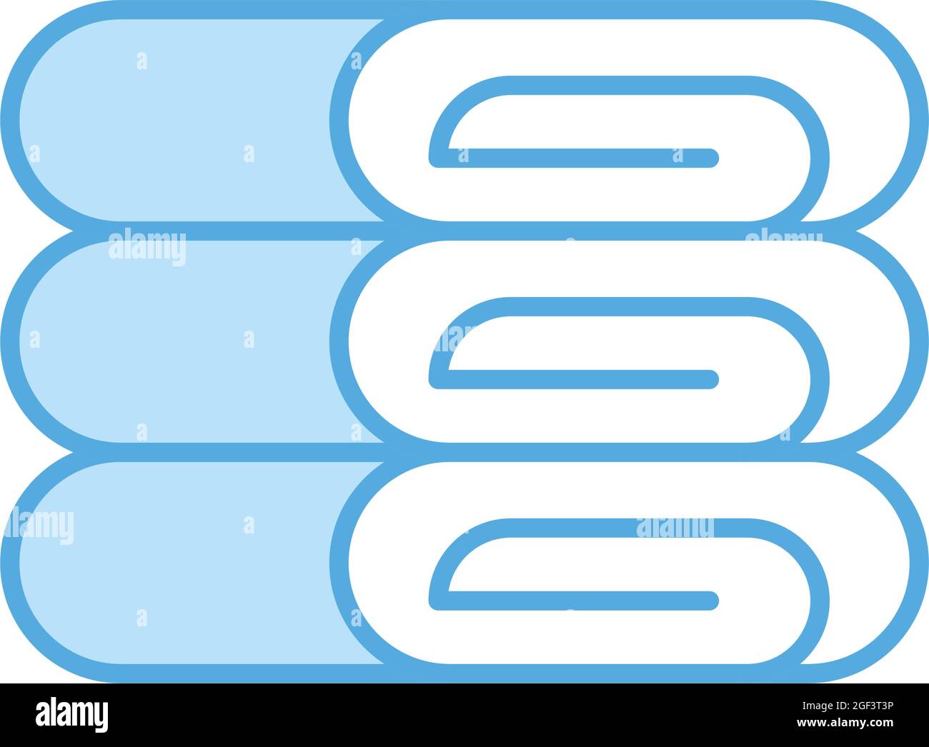 Rolled towels in soft Stock Vector Images - Alamy