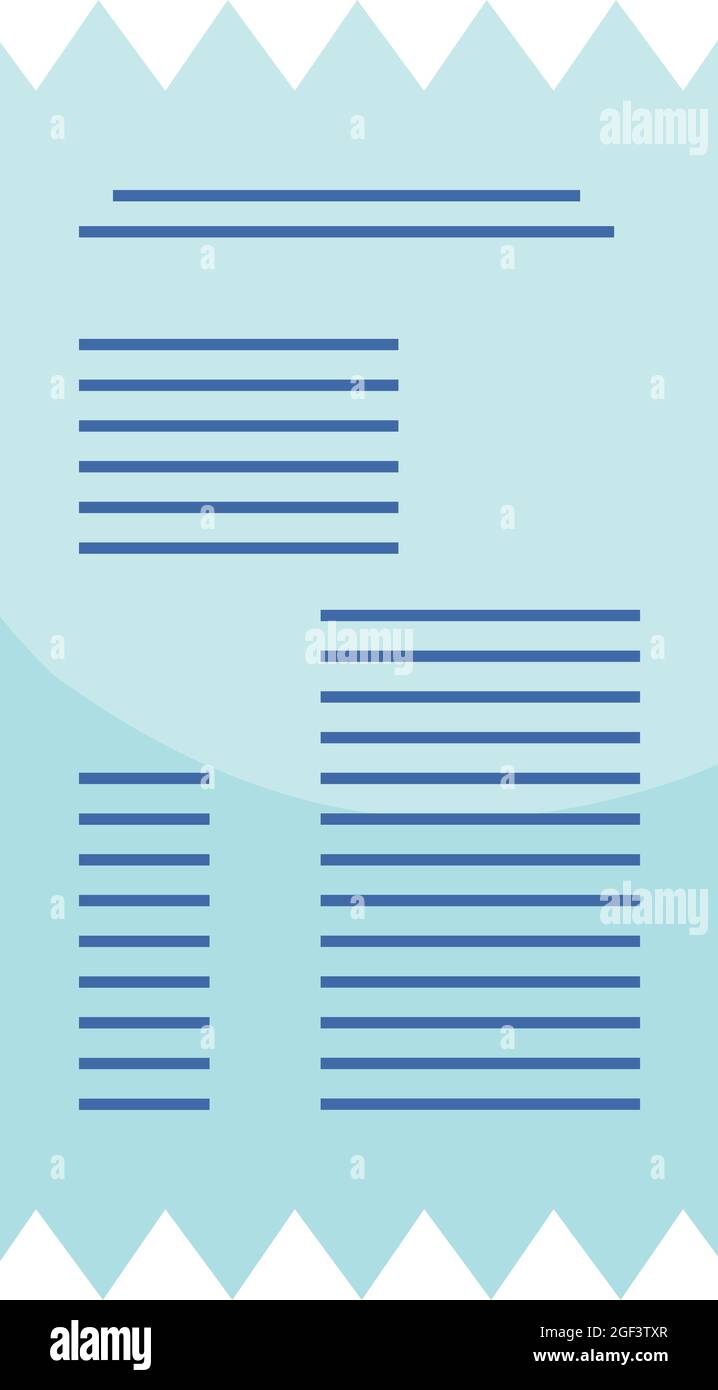 receipt icon on white background Stock Vector Image & Art - Alamy