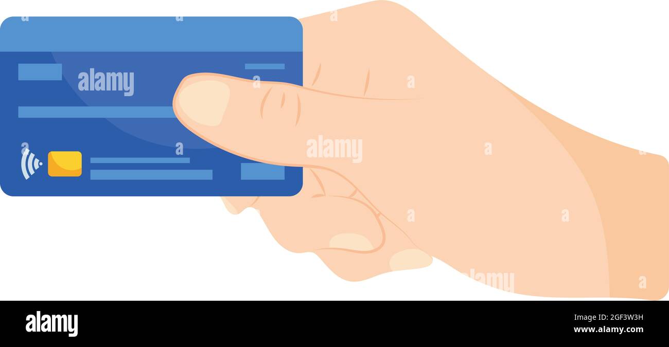 hand with credit card design Stock Vector Image & Art - Alamy