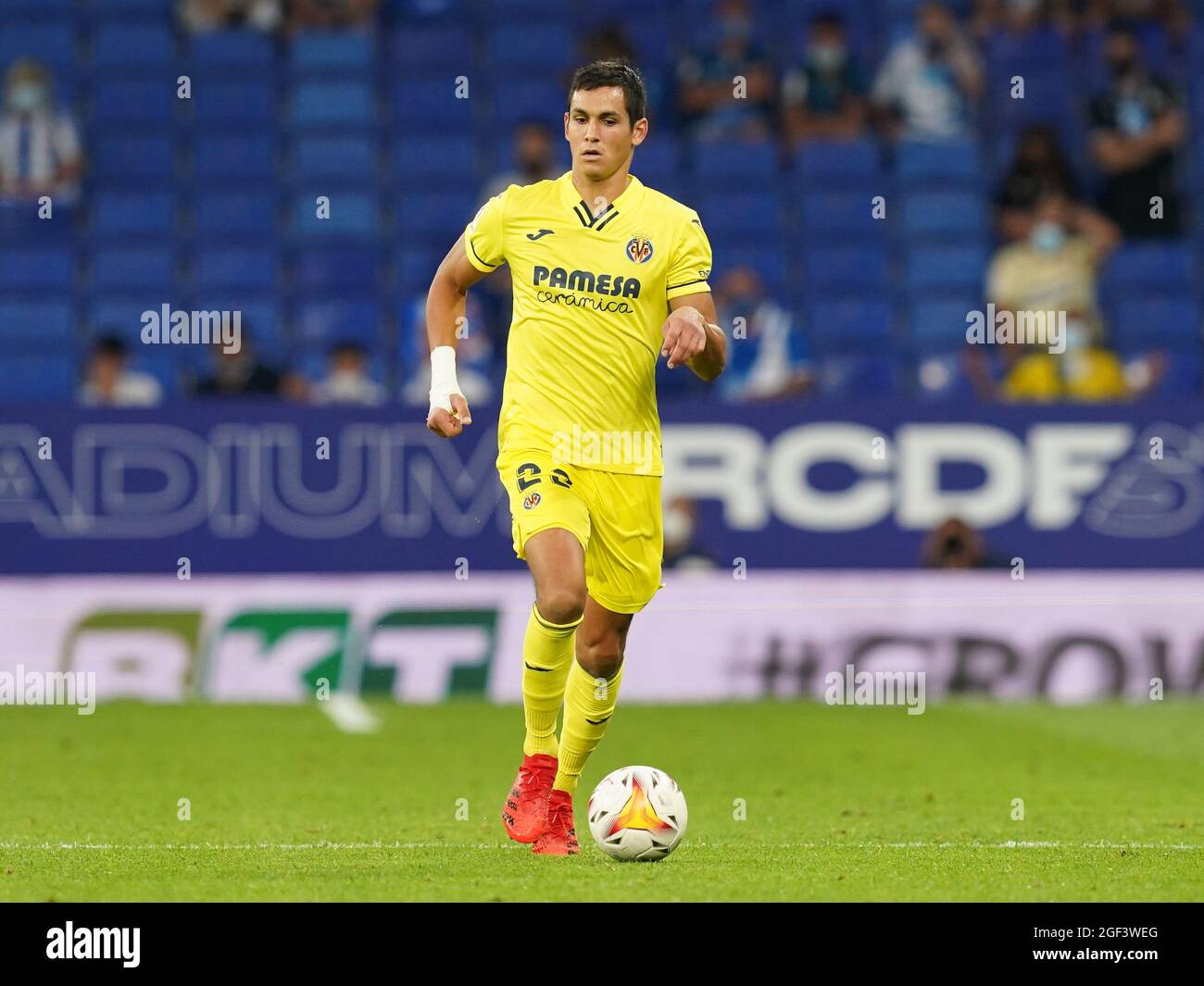 Aissa Mandi of Villarreal CF during the La Liga match between RCD ...