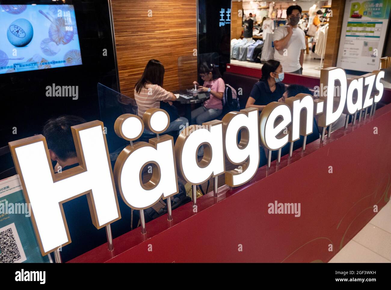 American ice cream brand Häagen-Dazs store seen in Hong Kong. (Photo by ...