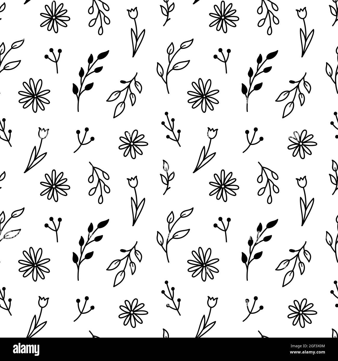 Simple Vector Flower Wallpaper