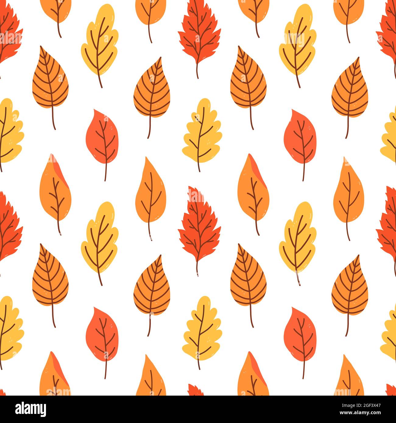 Cartoon Fall Leaves Wallpaper