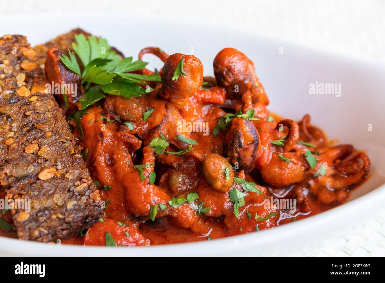 Octopus Luciana style, so called from the popular village of Santa ...
