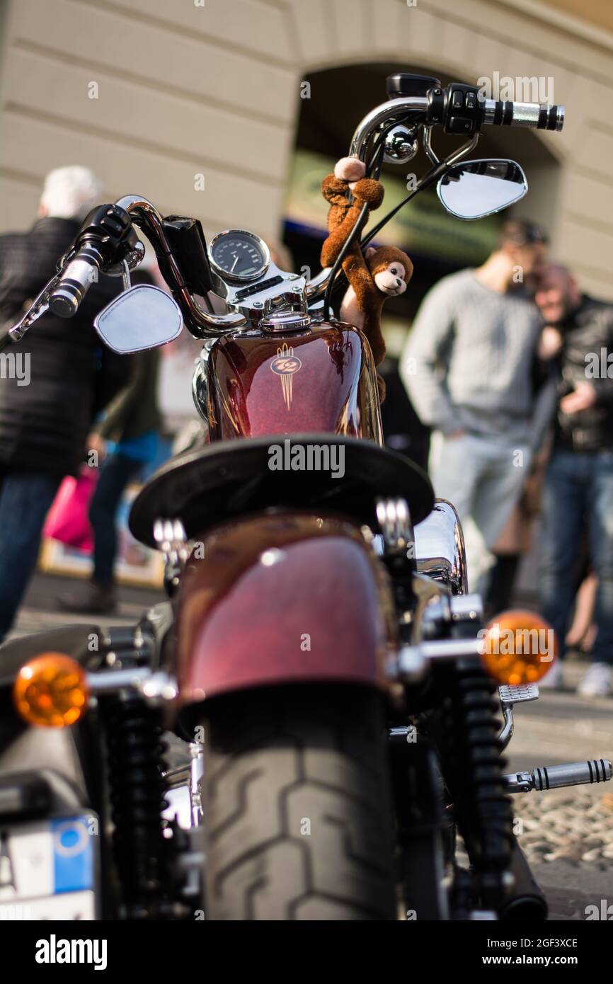 CERNUSCO SUL NAVIGLIO, ITALY - Mar 20, 2017: The Monkey puppet on the ...