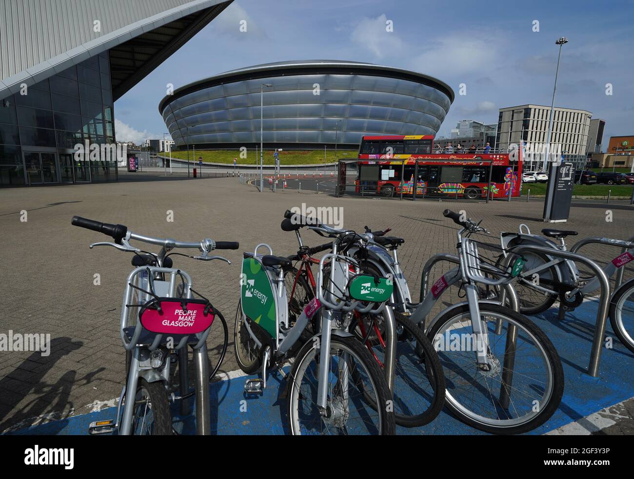 A general view of The SSE Hydro on the Scottish Event Campus in Glasgow ...
