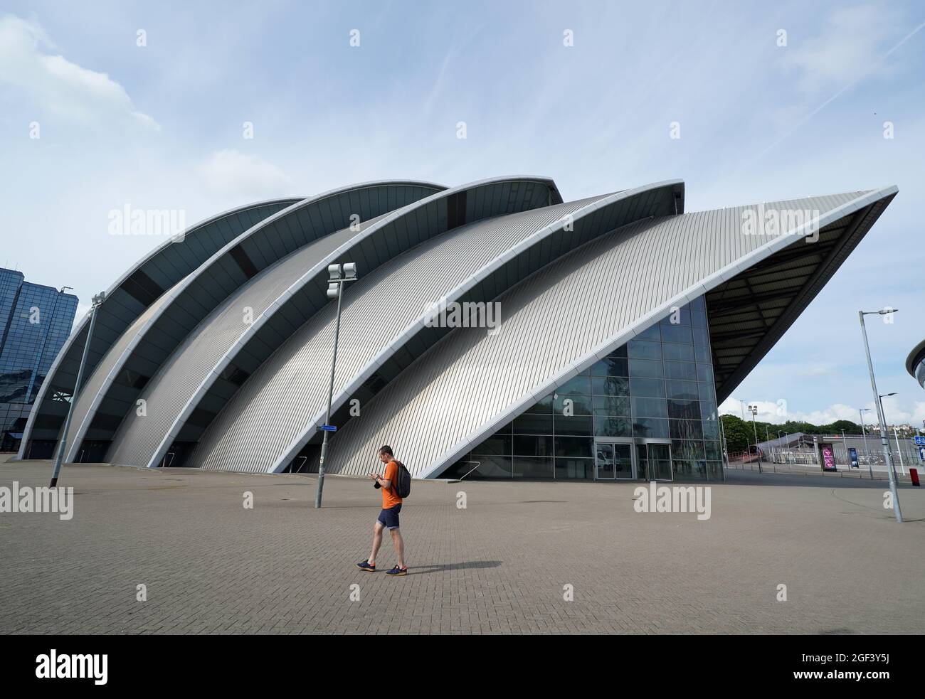 A general view of the SEC Armadillo on the Scottish Event Campus in ...
