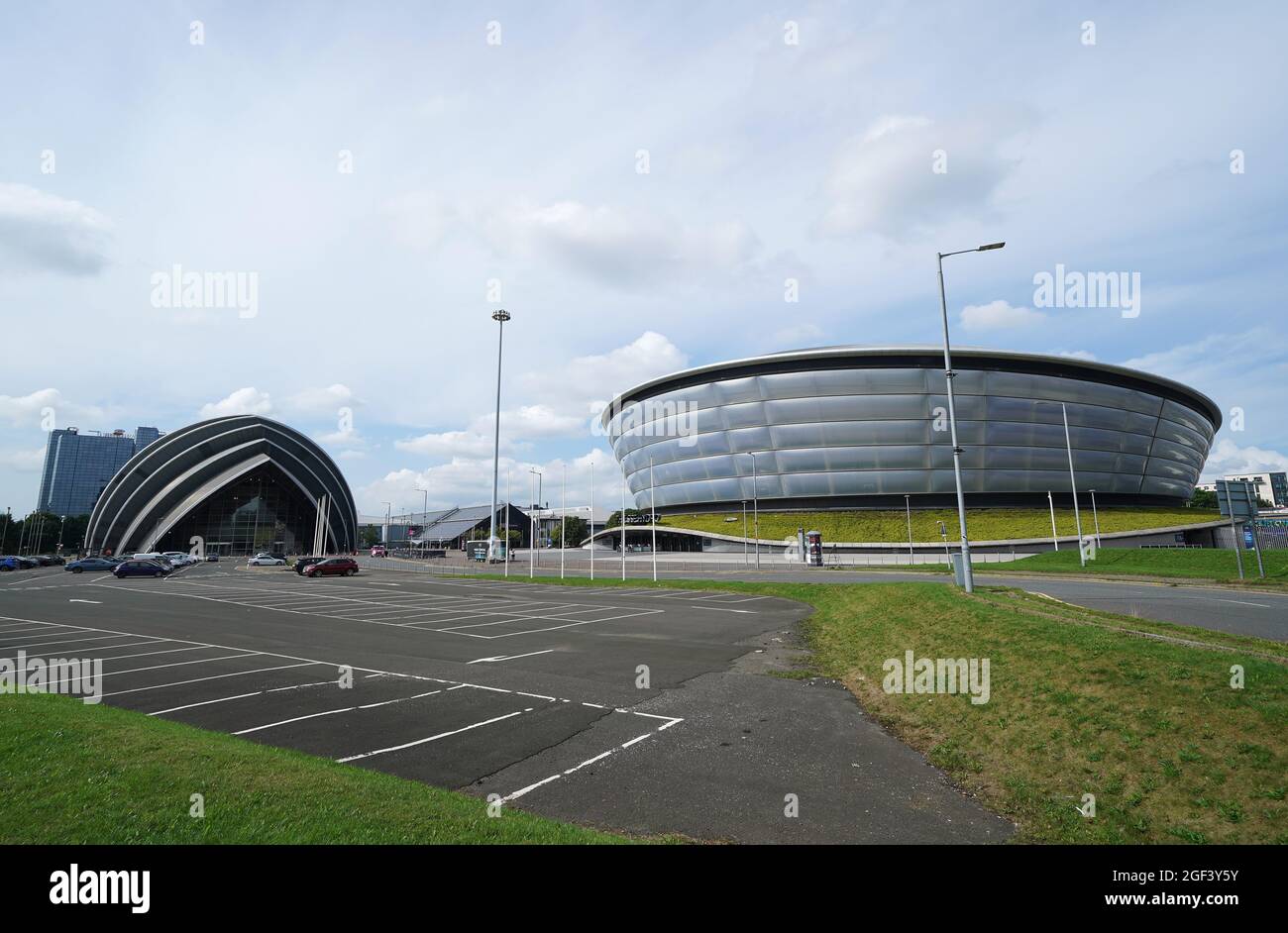 A general view of The Scottish Event Campus in Glasgow, which will be ...