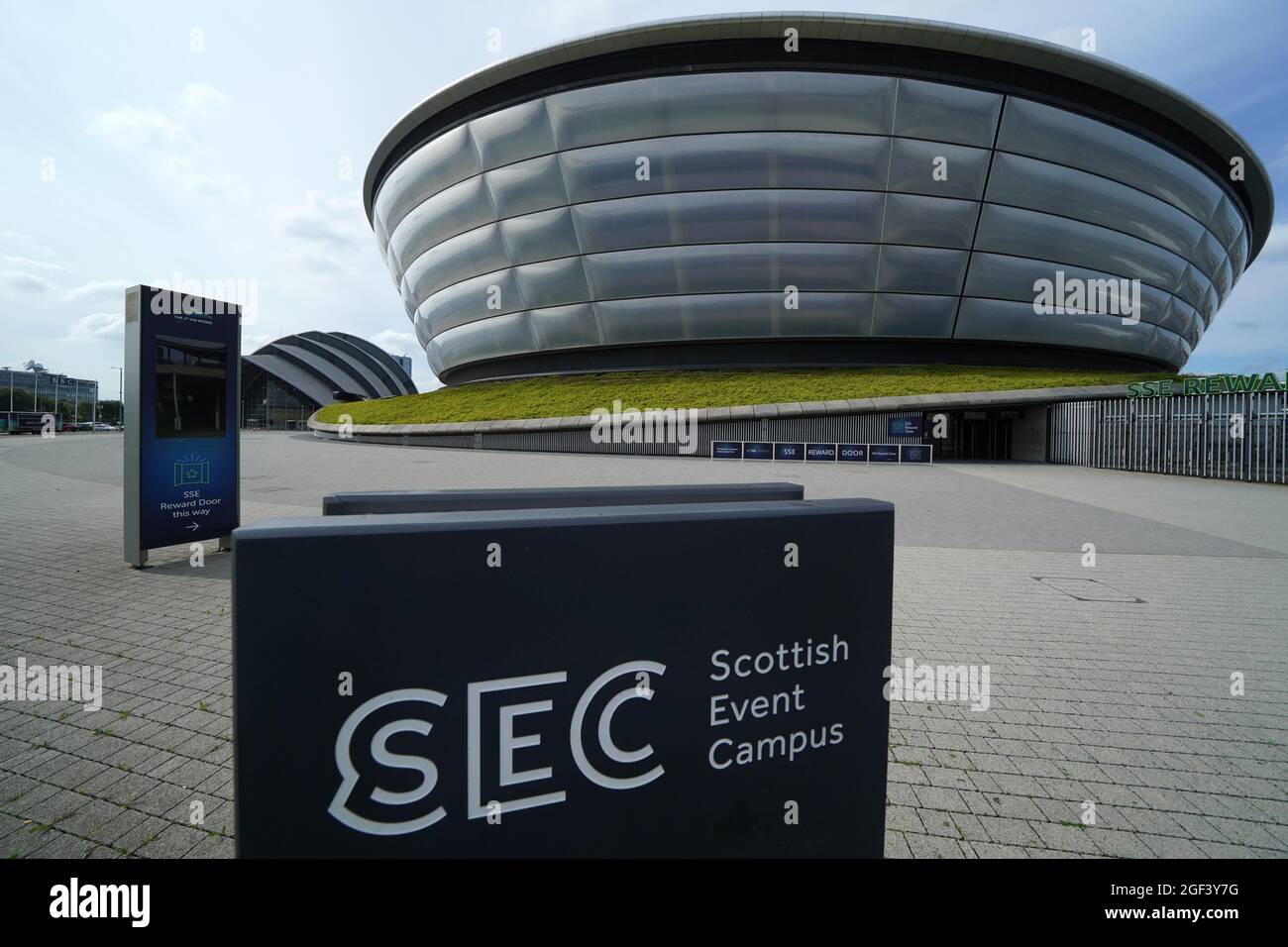 A general view of The SSE Hydro and the SEC Armadillo on the Scottish ...