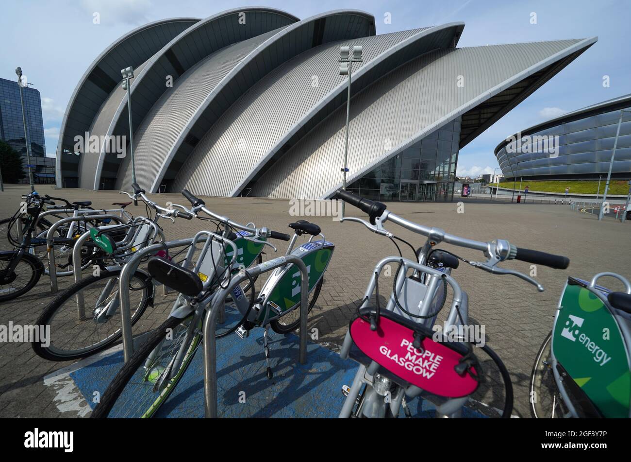A general view of the SEC Armadillo on the Scottish Event Campus in ...
