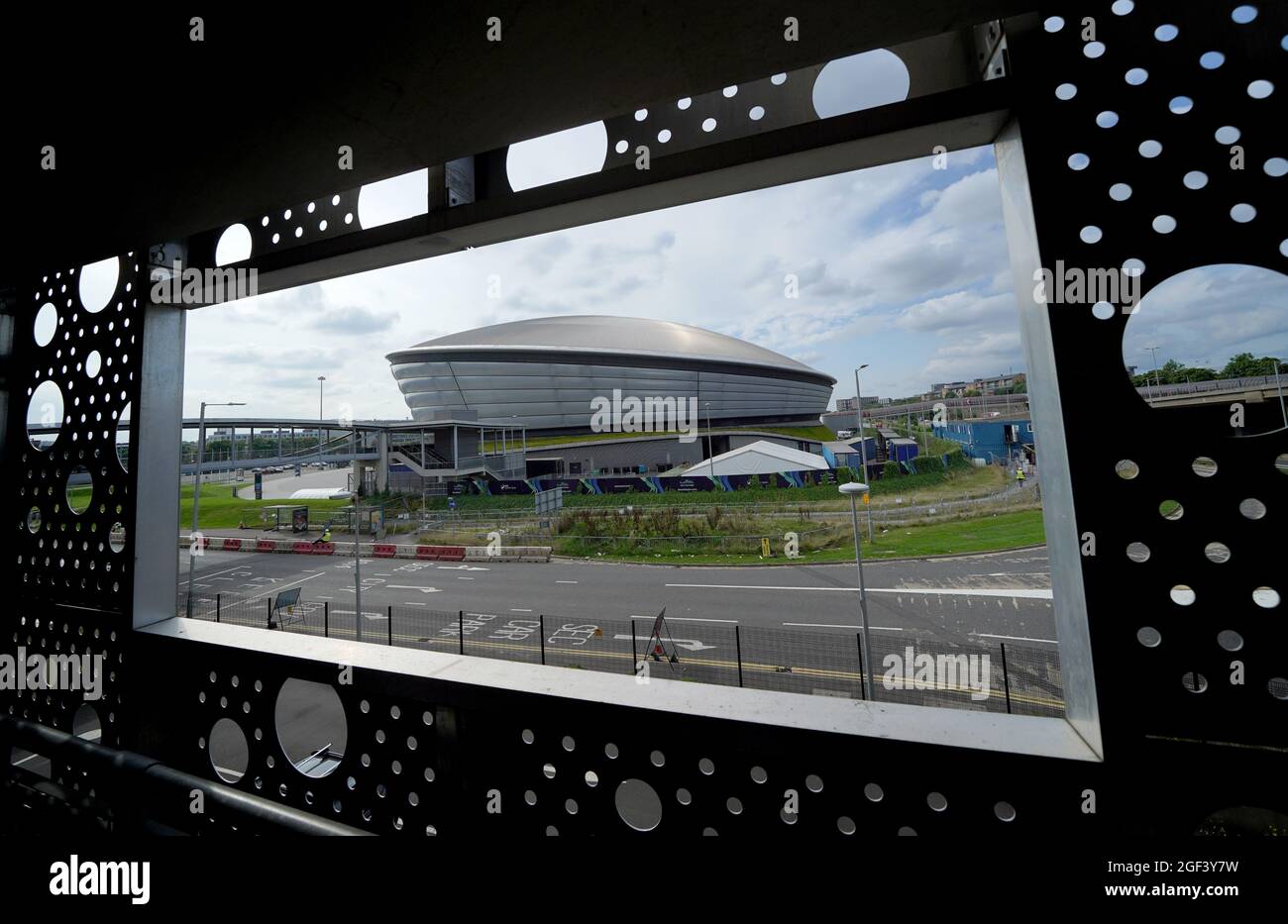 A general view of The SSE Hydro on the Scottish Event Campus in Glasgow ...