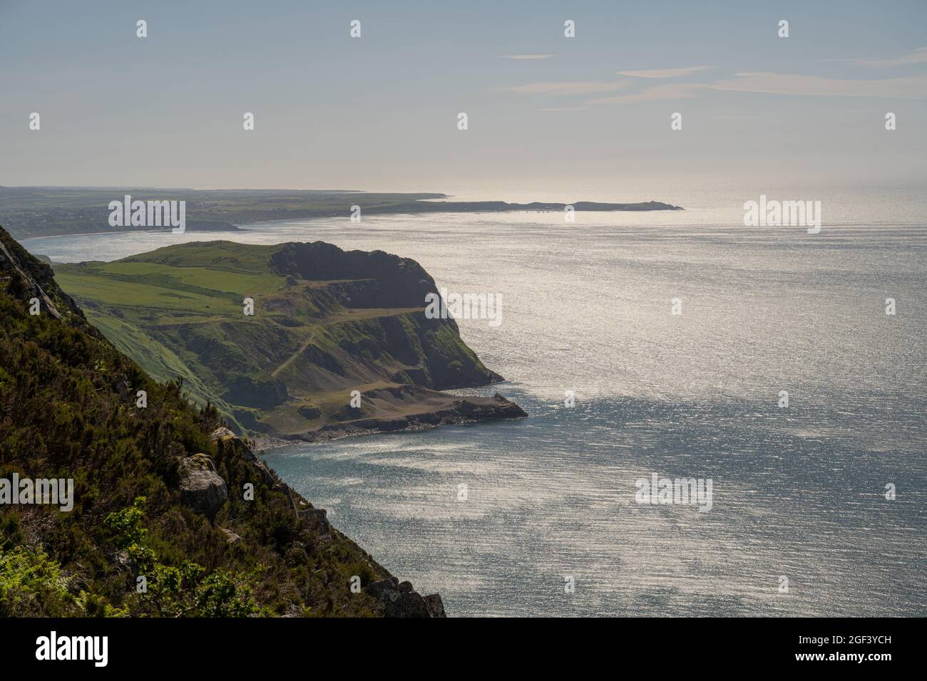 Looking along the North coast of the Llyn peninsula from above Nant ...