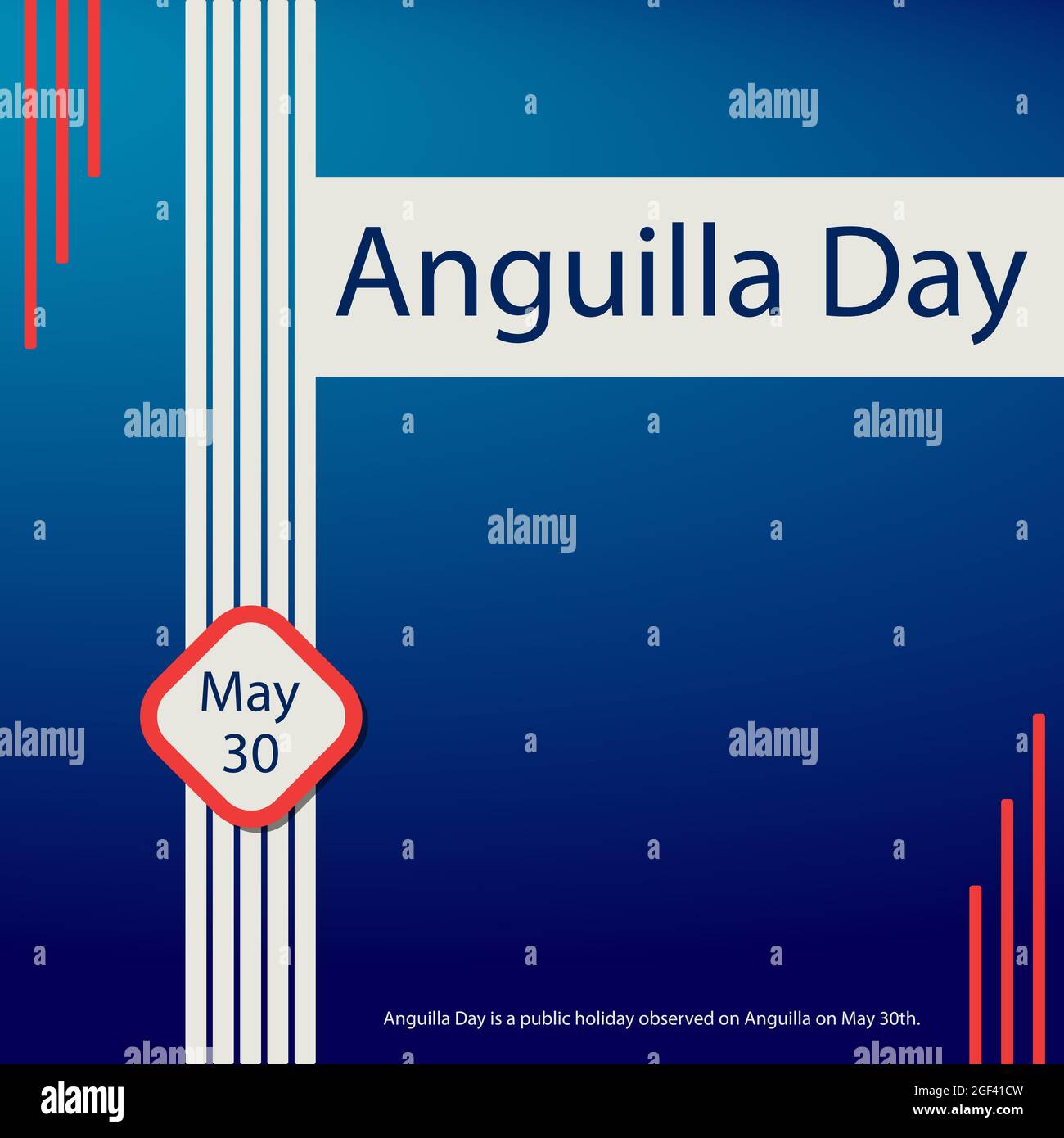 National flag anguilla on Stock Vector Images - Alamy