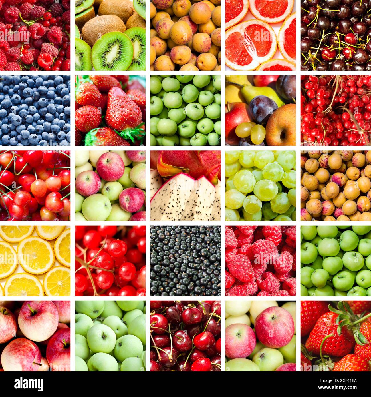 Fruit Collage Fruits Vegetable Collage. Healthy Nutrition Concept