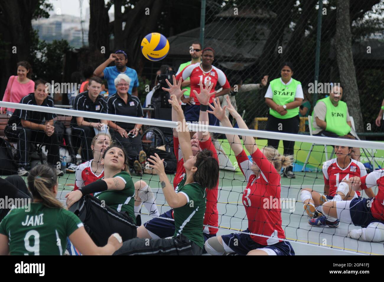 Paralympic volleyball at the Paralympic Games in Rio de Janeiro Stock ...