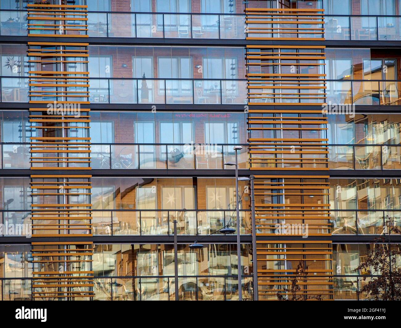 Contemporary reflection on facade hi-res stock photography and images ...