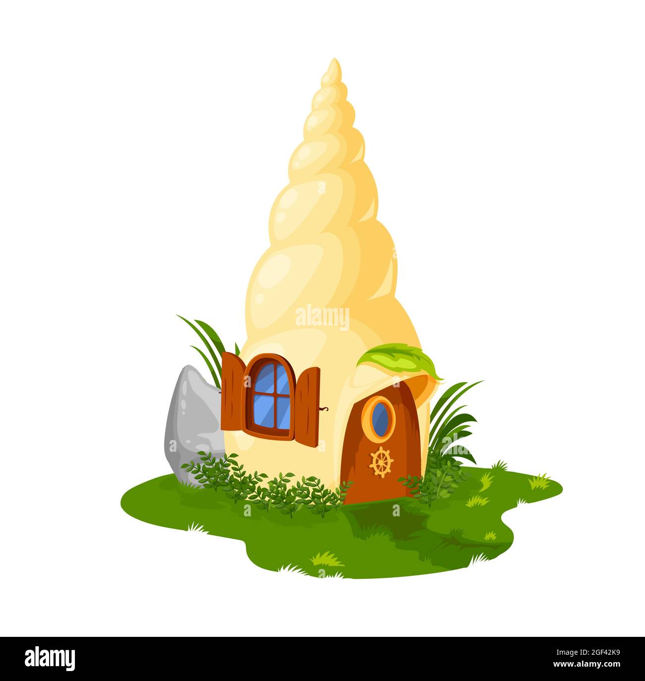 Conch cottage Stock Vector Images - Alamy