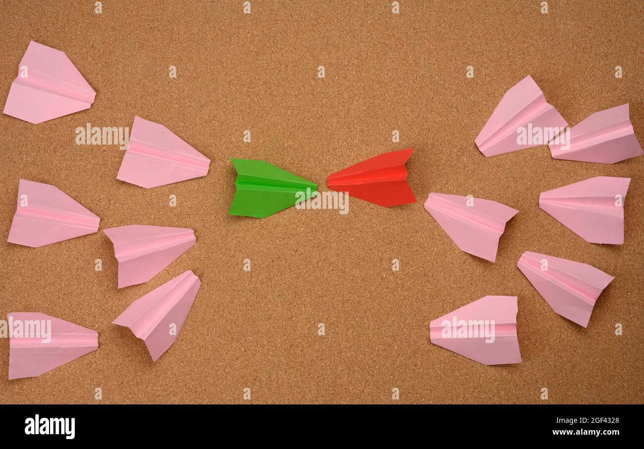 Paper airplanes many hi-res stock photography and images - Alamy