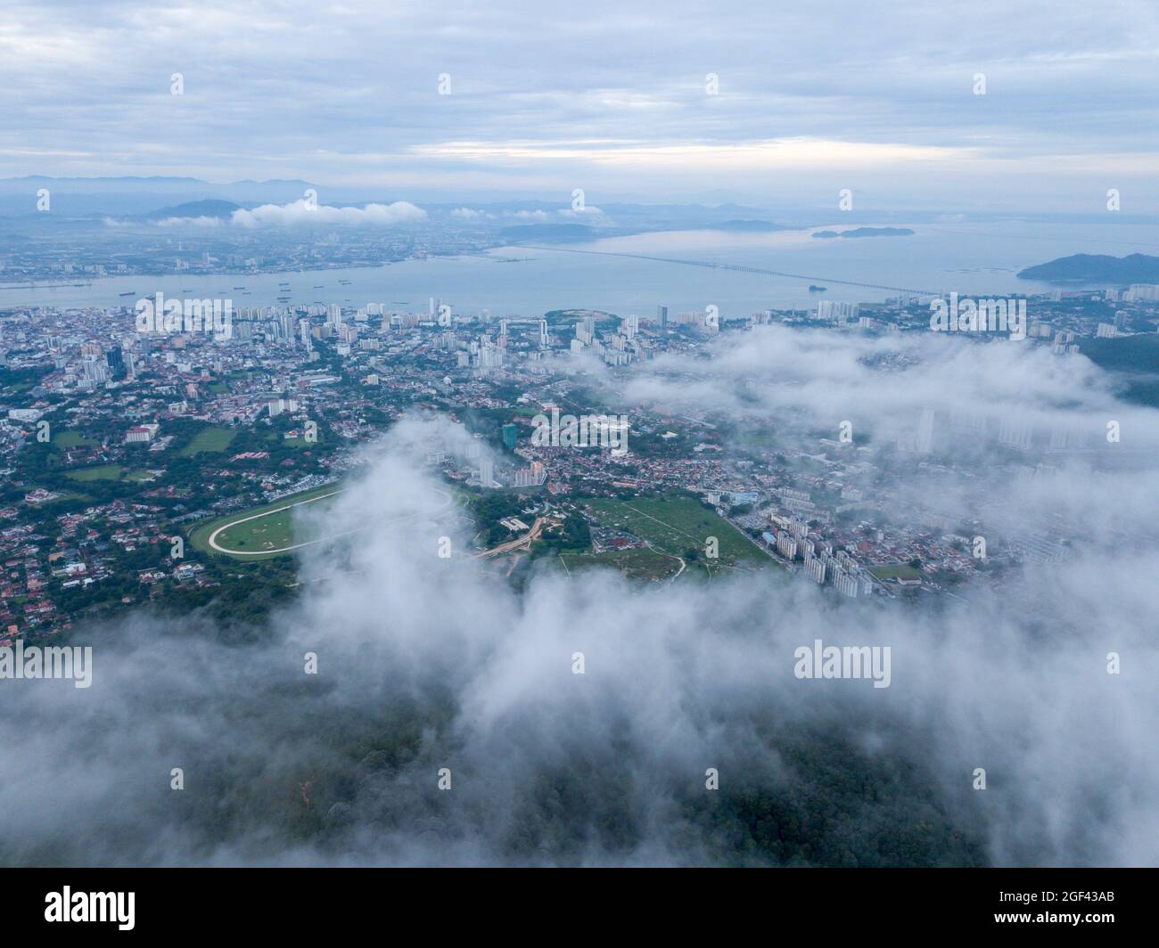 Penang bridge aerial hi-res stock photography and images - Alamy