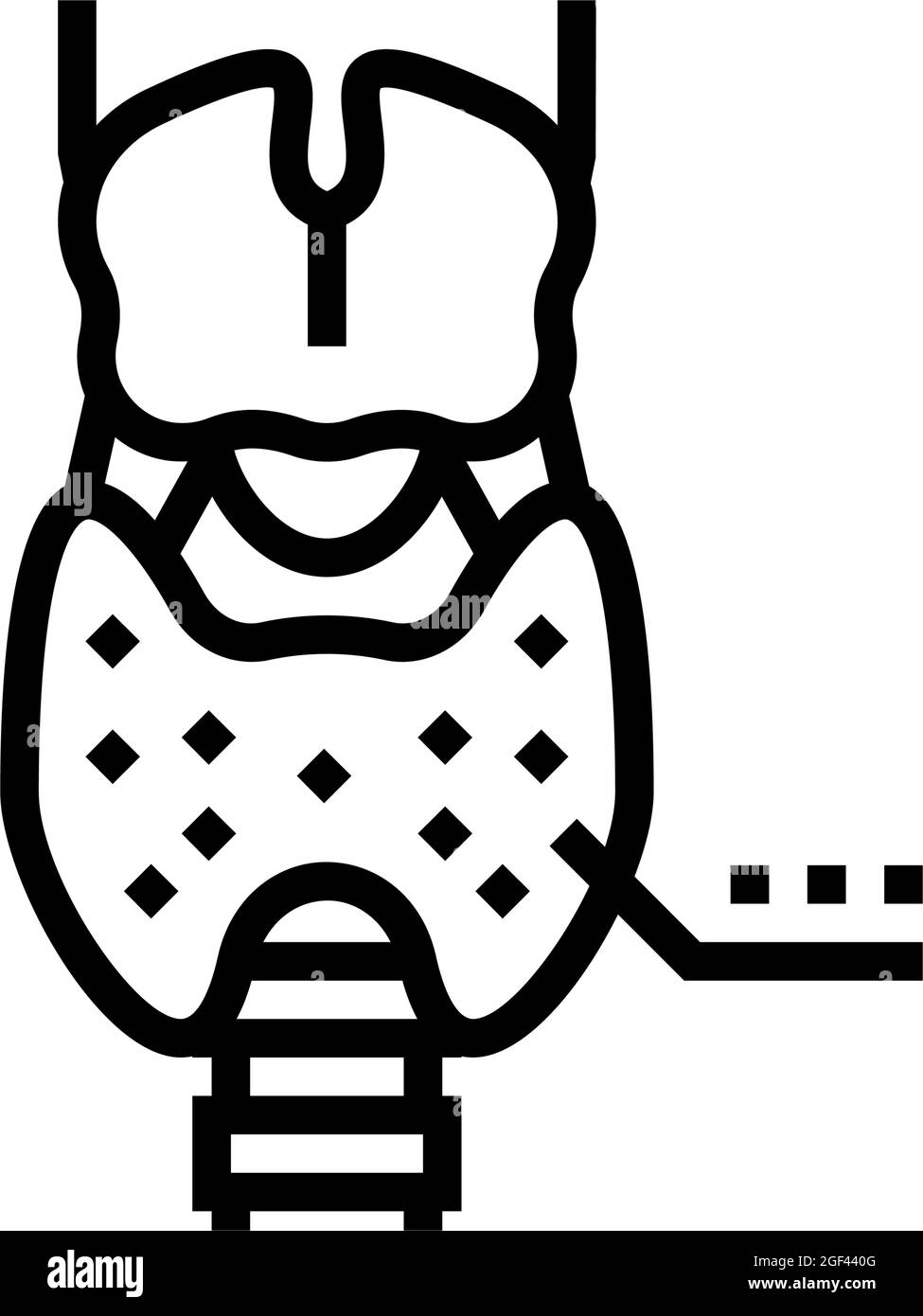 thyroid gland endocrinology line icon vector illustration Stock Vector ... thyroid gland endocrinology line icon vector illustration Stock Vector ...