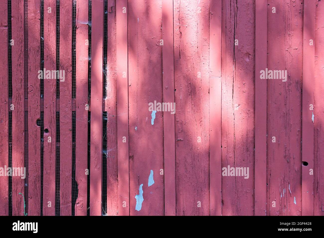 Authentic vintage old red barn wall made out of wooden planks Stock ...