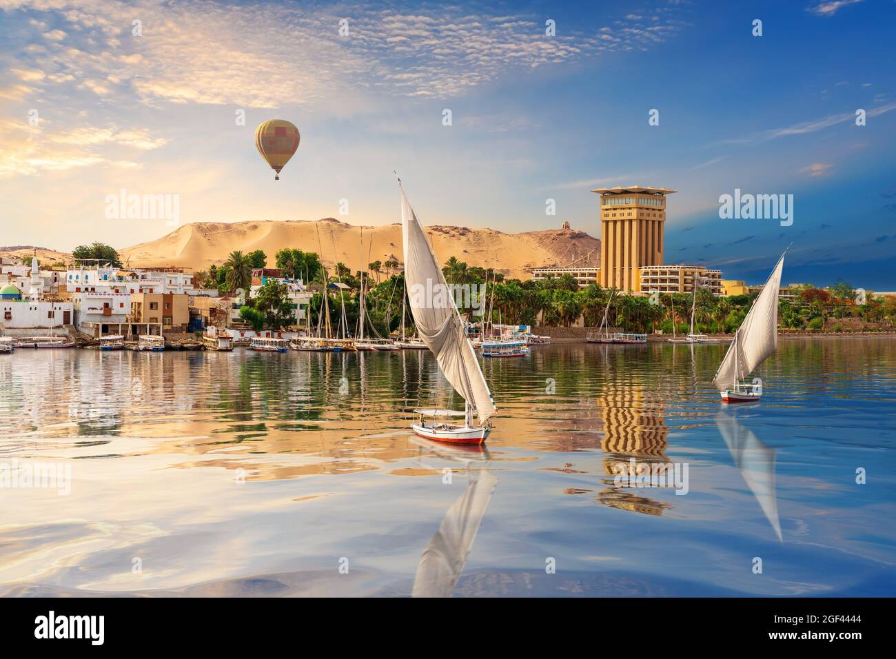 Nile river air view hi-res stock photography and images - Alamy