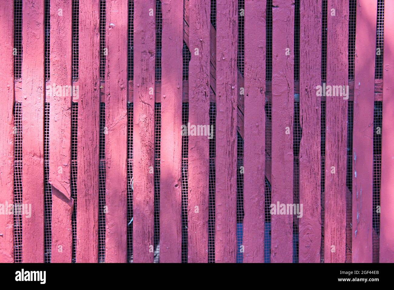 Authentic vintage old red barn wall made out of wooden planks Stock ...