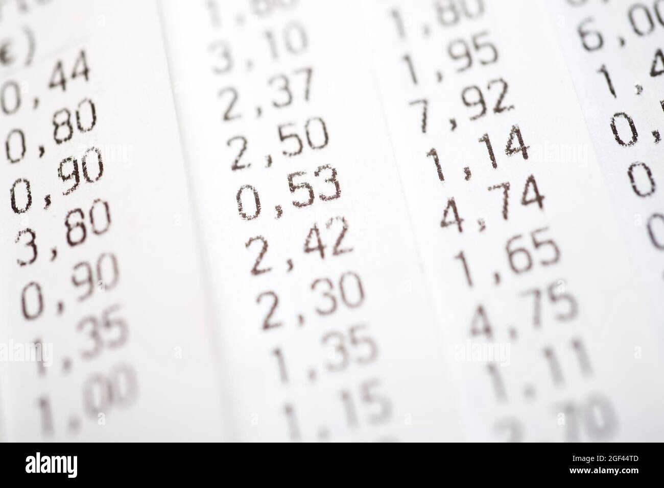 Receipt number hi-res stock photography and images - Alamy