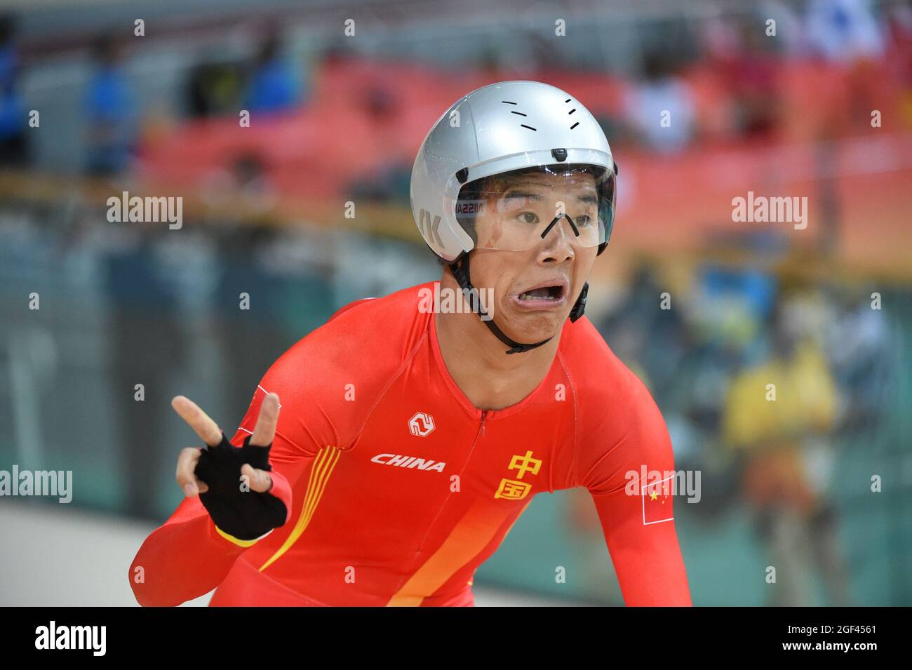 Rio de Janeiro -Brazil, September 12, 2016- Track Cycling in Paralympic ...