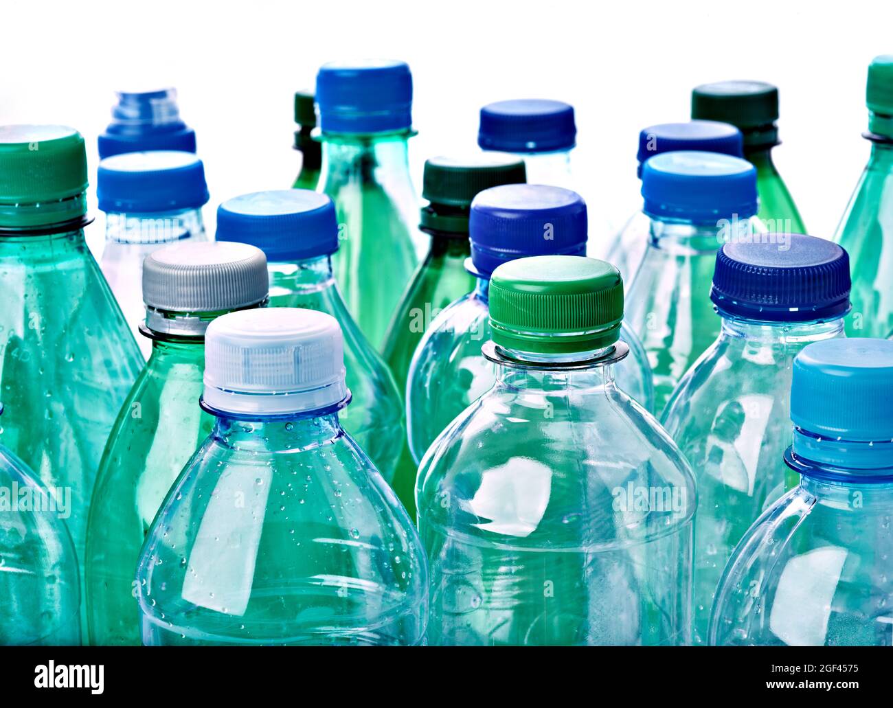 plastic bottle empty transparent recycling container water environment ...