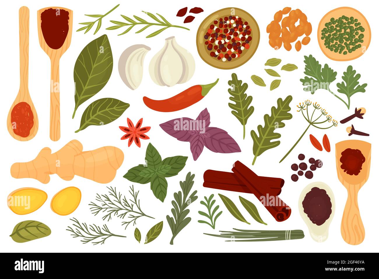 Cartoon Cooking Spices Bowl Of Spices Vector PNG, Vector, PSD, And
