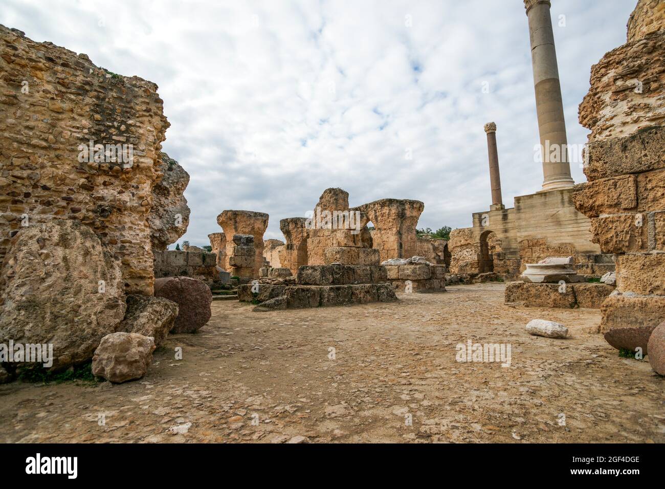 Baths of carthage in tunis hi-res stock photography and images - Alamy