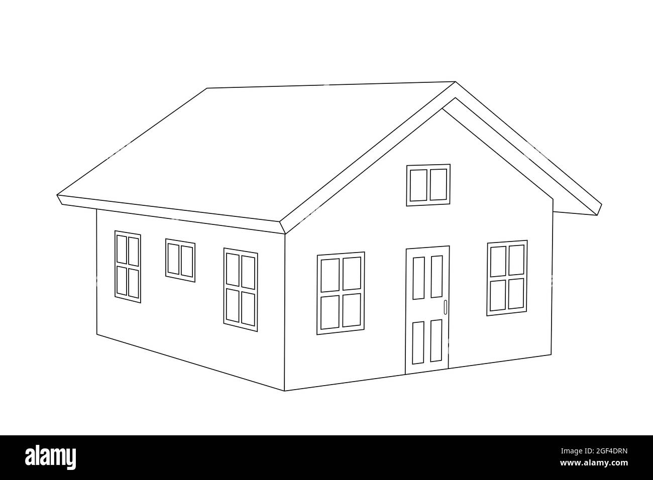 3d Line Drawing Home High Resolution Stock Photography and Images - Alamy