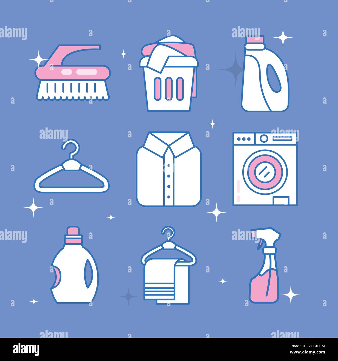 set icons of laundry service Stock Vector Image & Art - Alamy