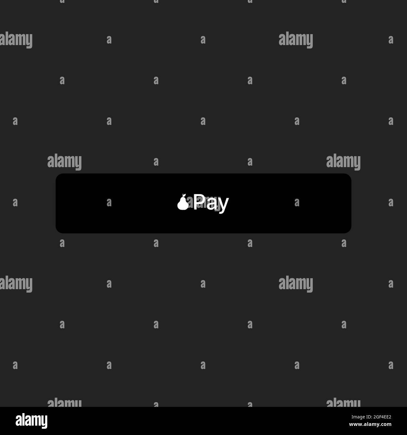 Minimalistic Pay Icon for App. Black, Isolated UI Button with a pear ...