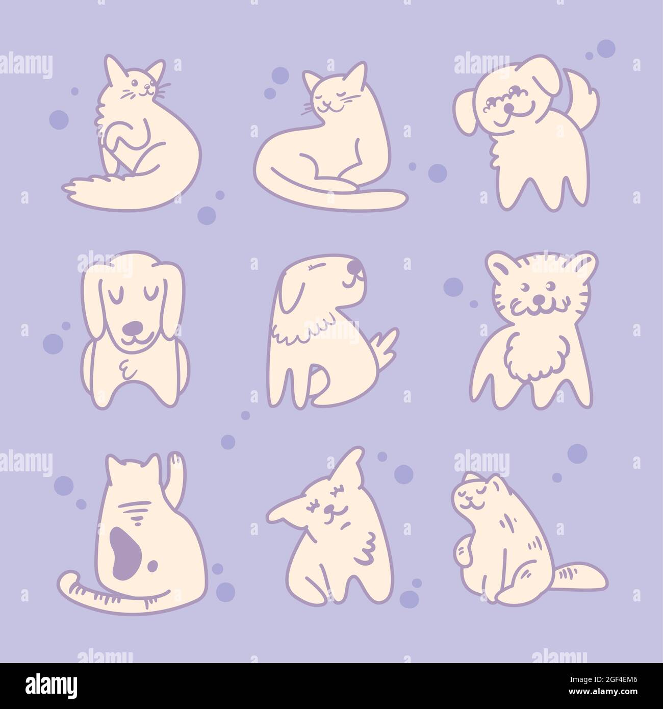 group of animals pets icons Stock Vector Image & Art - Alamy