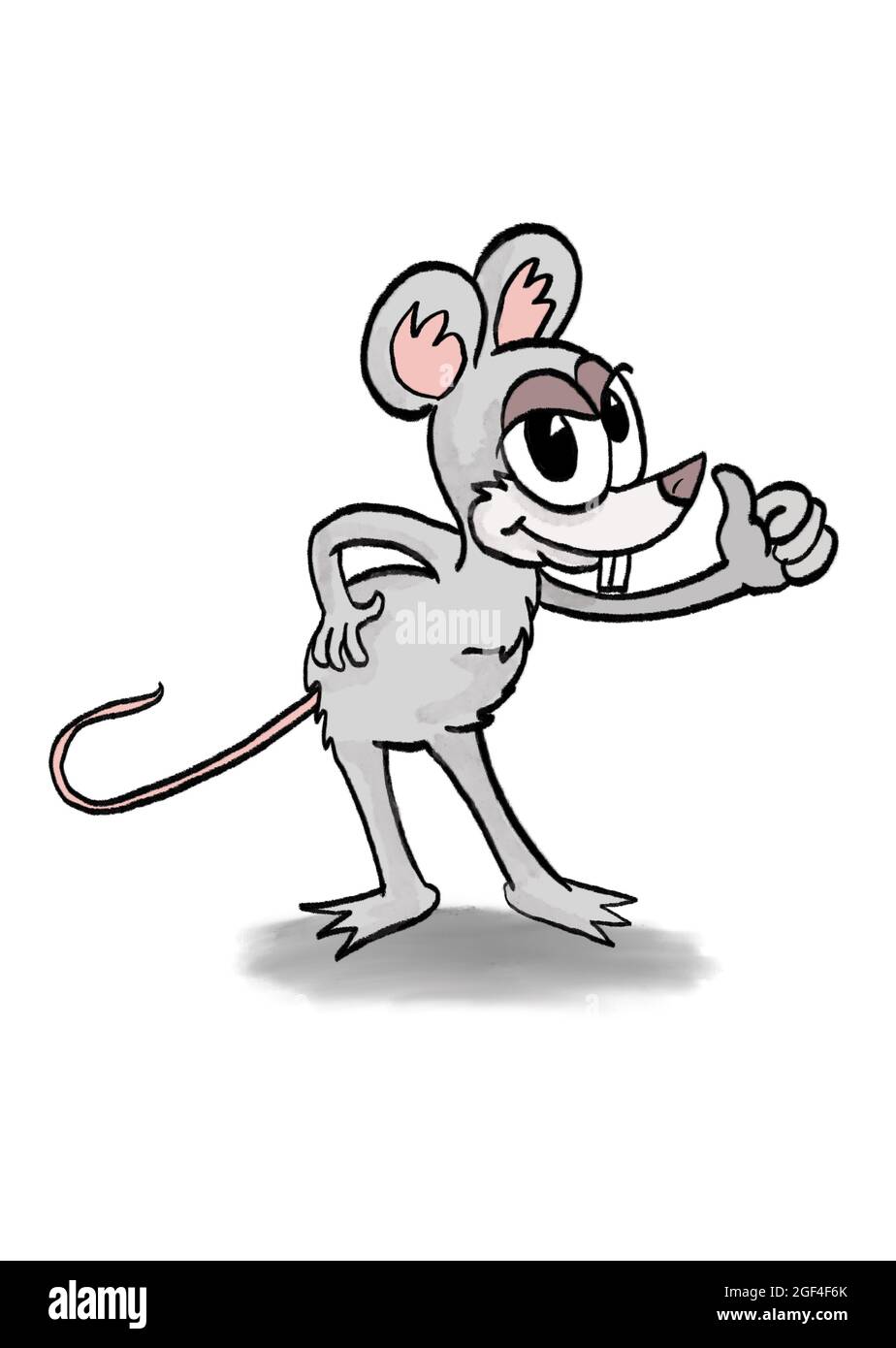 thumbs up mouse cartoon Stock Photo - Alamy