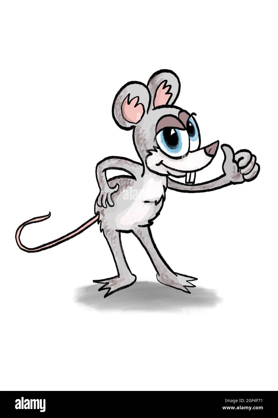 thumbs up mouse cartoon Stock Photo - Alamy