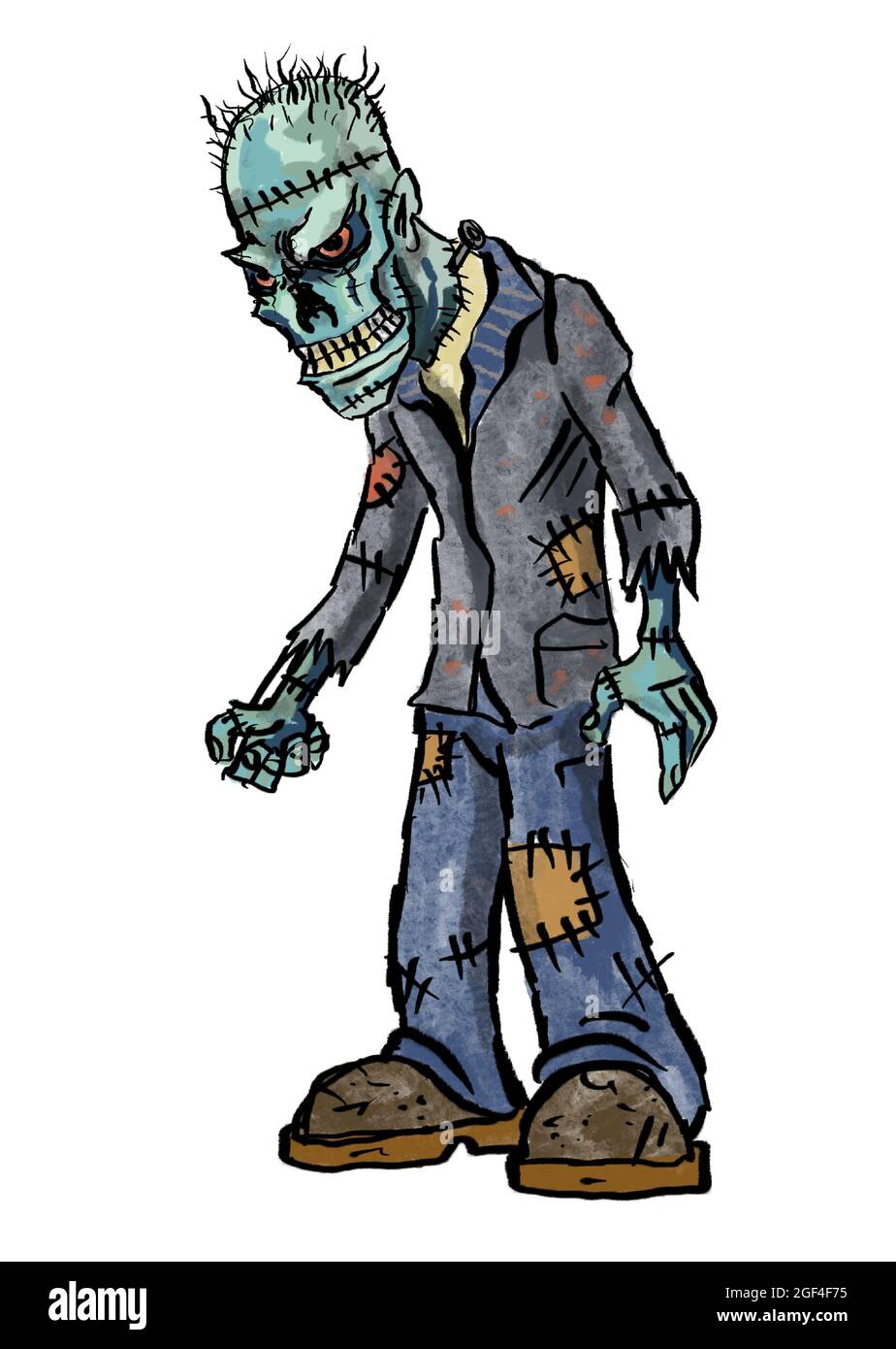 Frankenstein monster drawing hi-res stock photography and images - Alamy