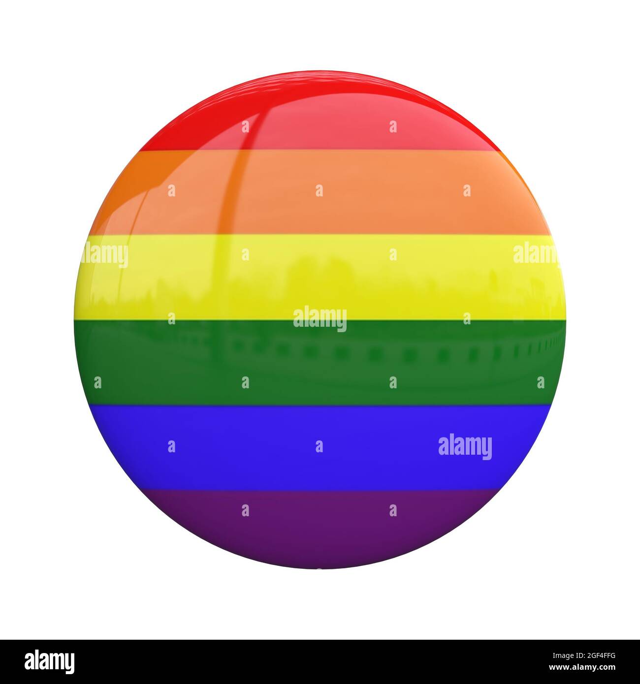 LGBT badge, rainbow flag pin 3d rendering Stock Photo - Alamy