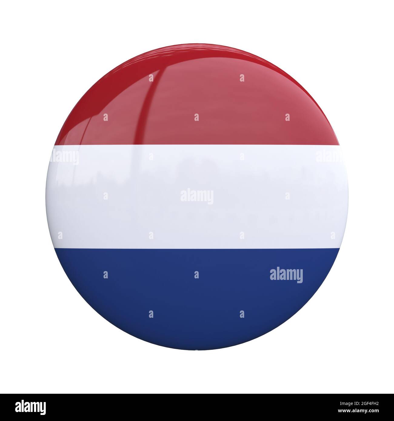 Netherlands national flag badge, nationality pin 3d rendering Stock ...