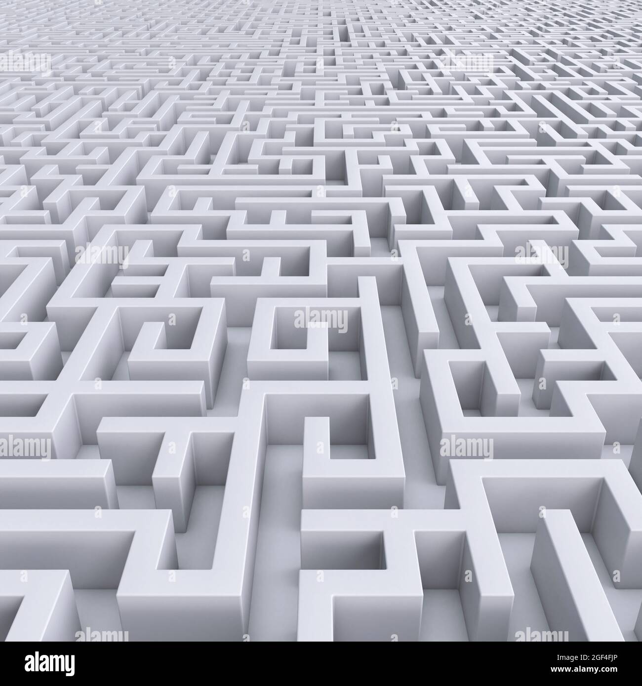 Endless maze concept, labyrinth background 3d rendering Stock Photo - Alamy